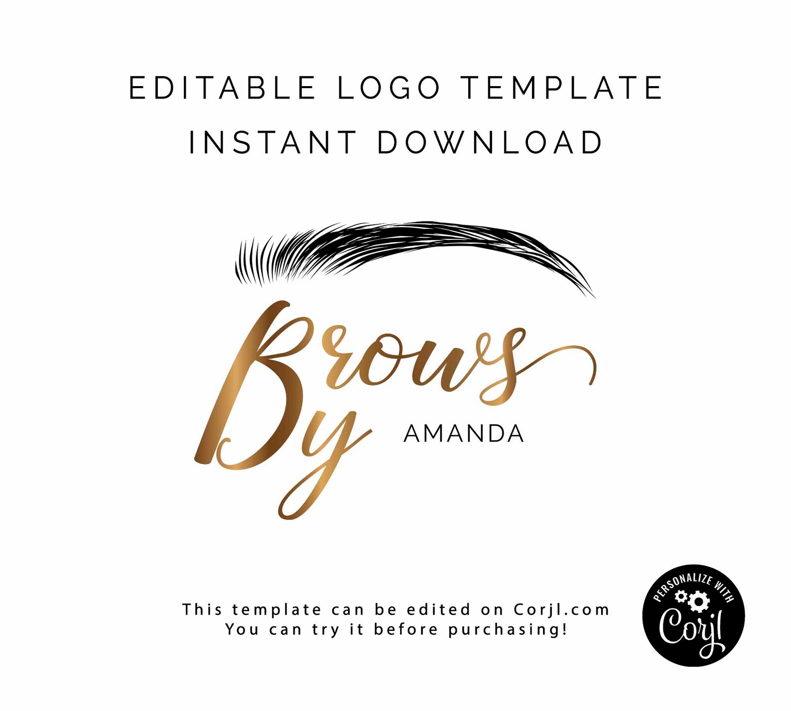 Brows Logo Microblading Logo Makeup Logo Microblading - Etsy