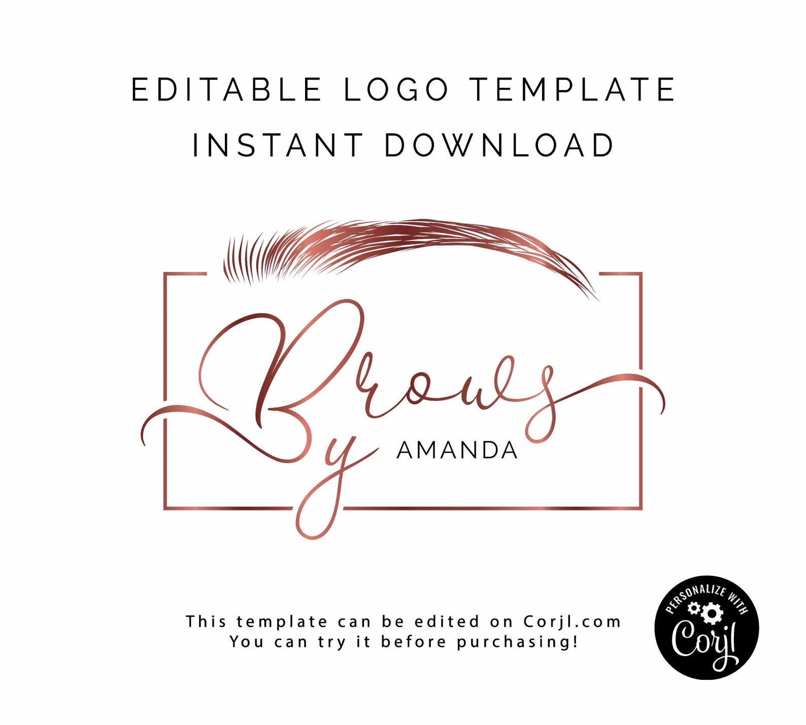 Brows Logo Microblading Logo Makeup Logo Microblading - Etsy