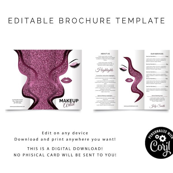 Makeup Brochure - Etsy