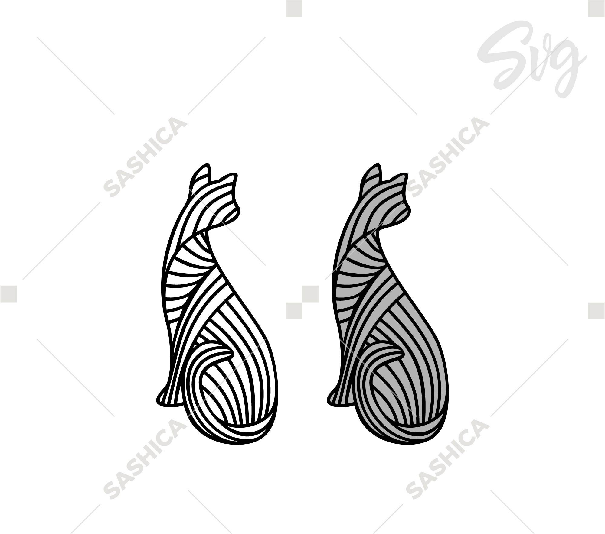 Knitting Cat Svg and Png File | Knitting Svg and Png | Cat Svg | Yarn ...