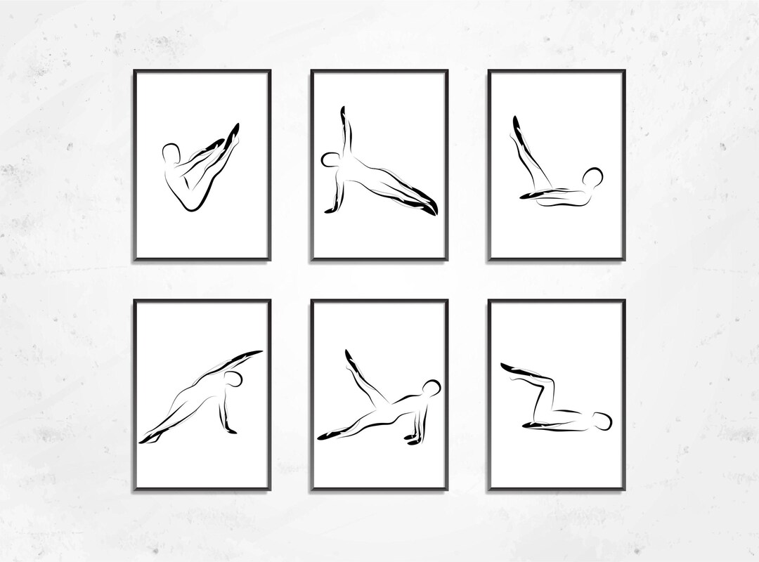 Pilates Poster| Pilates Art Print | Pilates Studio Decor | Pilates Wall ...