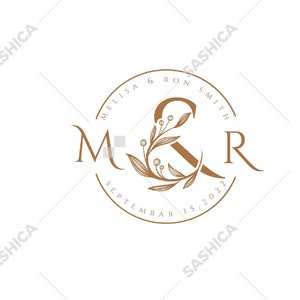 Wedding Monogram Logo | Wedding Logo | Save the Date Logo | Wedding ...
