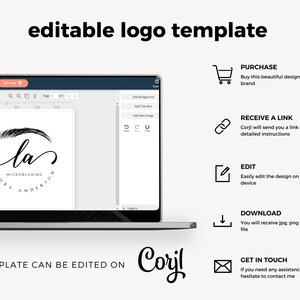 Brows Logo | Microblading Logo | Makeup Logo | Microblading Artist Logo ...