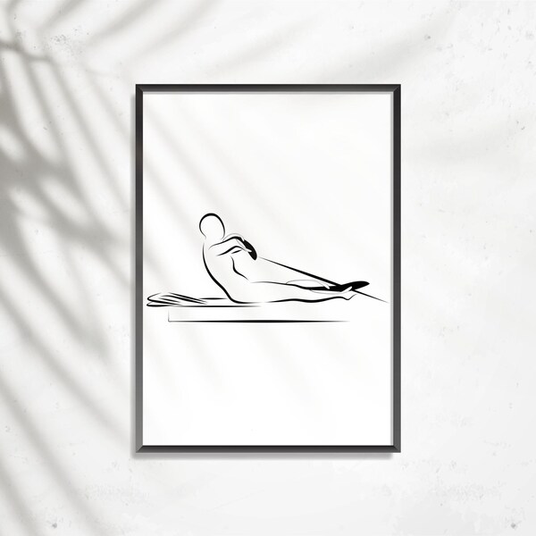 Pilates Poster Pilates Art Print Pilates Studio Decor Pilates Wall ...