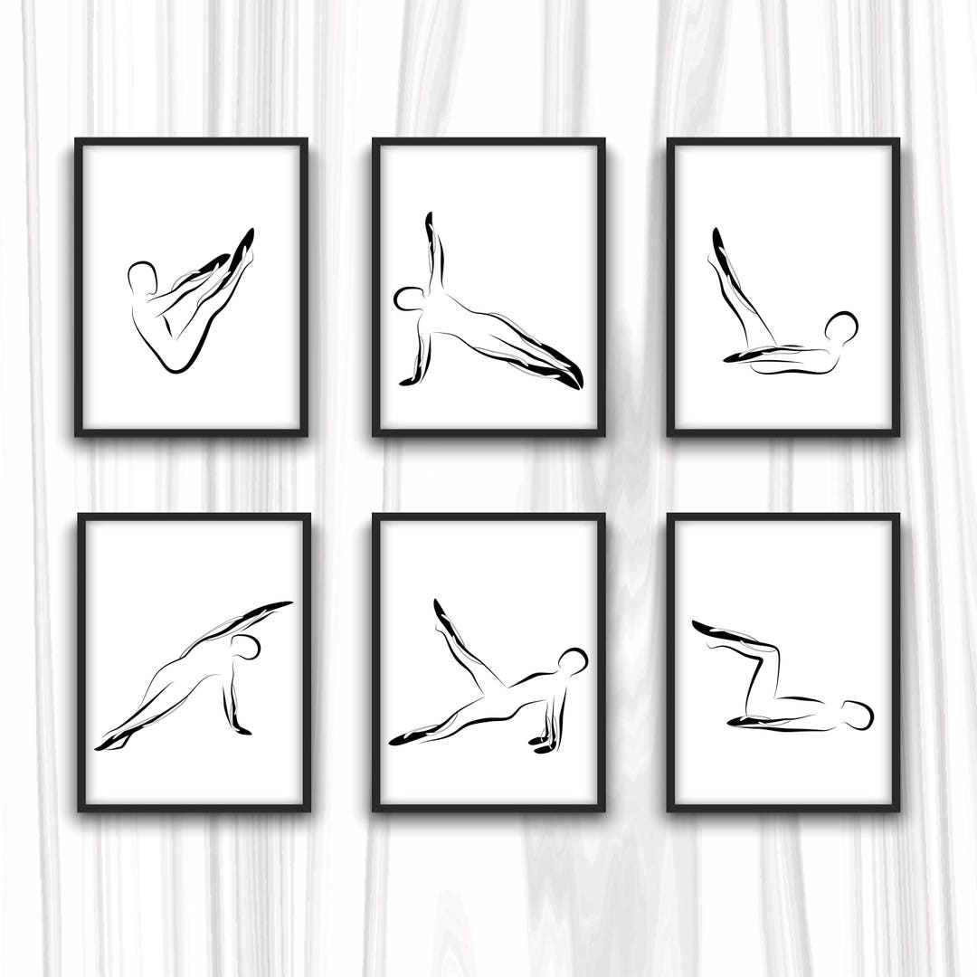 Pilates Poster Pilates Art Print Pilates Studio Decor Pilates Wall ...