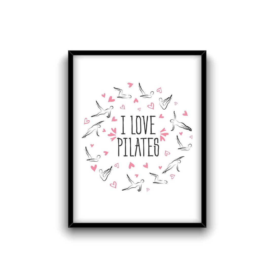 Pilates Poster Pilates Art Print Pilates Studio Decor Pilates Wall ...