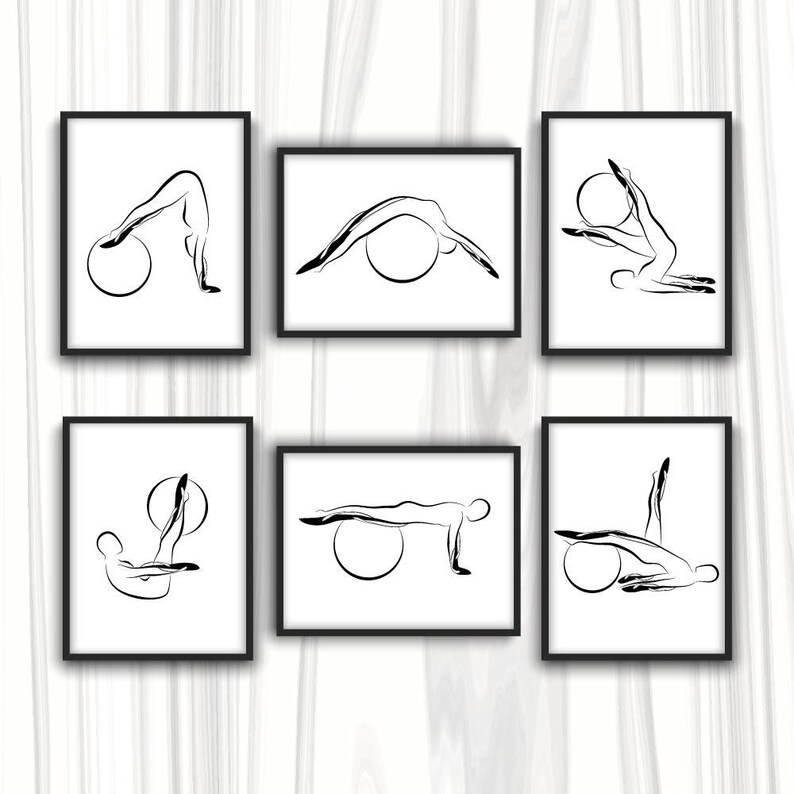 Pilates Poster Pilates Art Print Pilates Studio Decor Pilates Wall ...