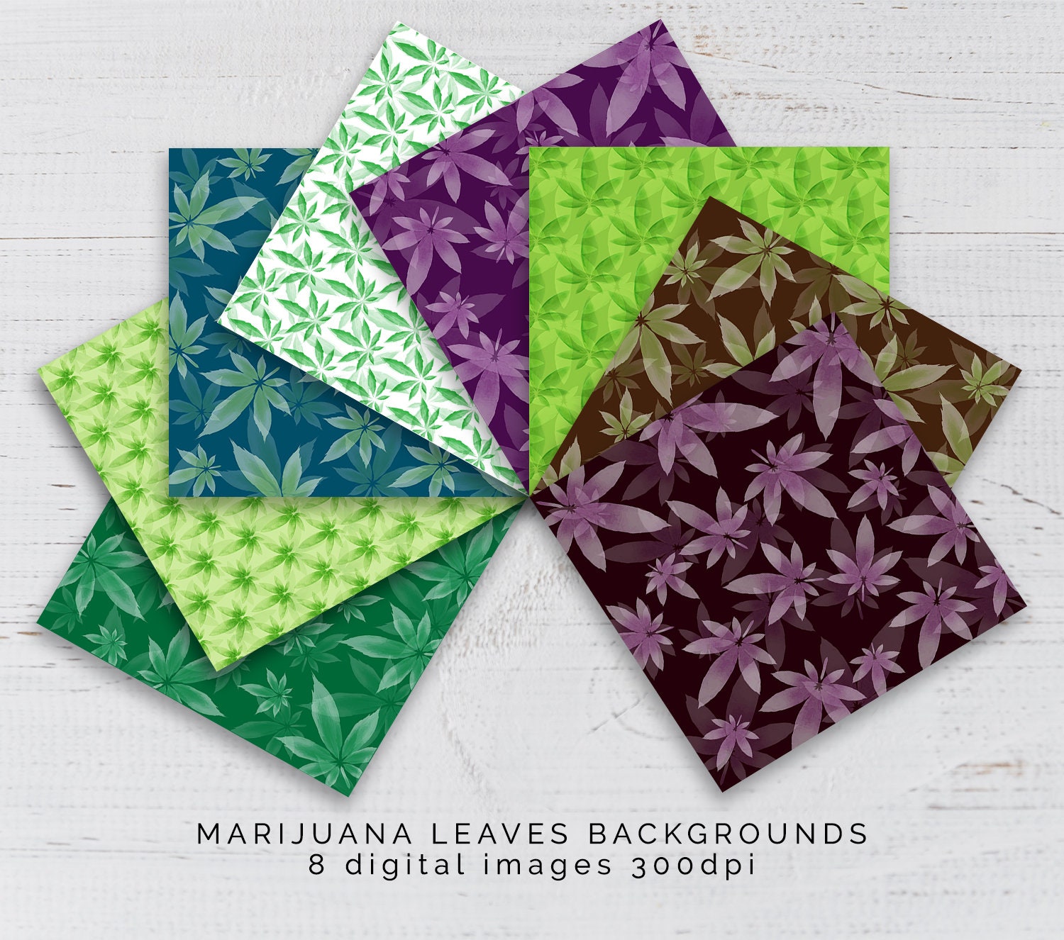 Marijuana Leaves Backgrounds Marijuana Leaves Digital Paper - Etsy