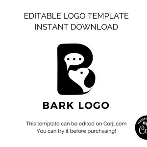 Letter B Dog Logo | Dog Sitter Logo | Dog Logo | Dog Training Logo ...