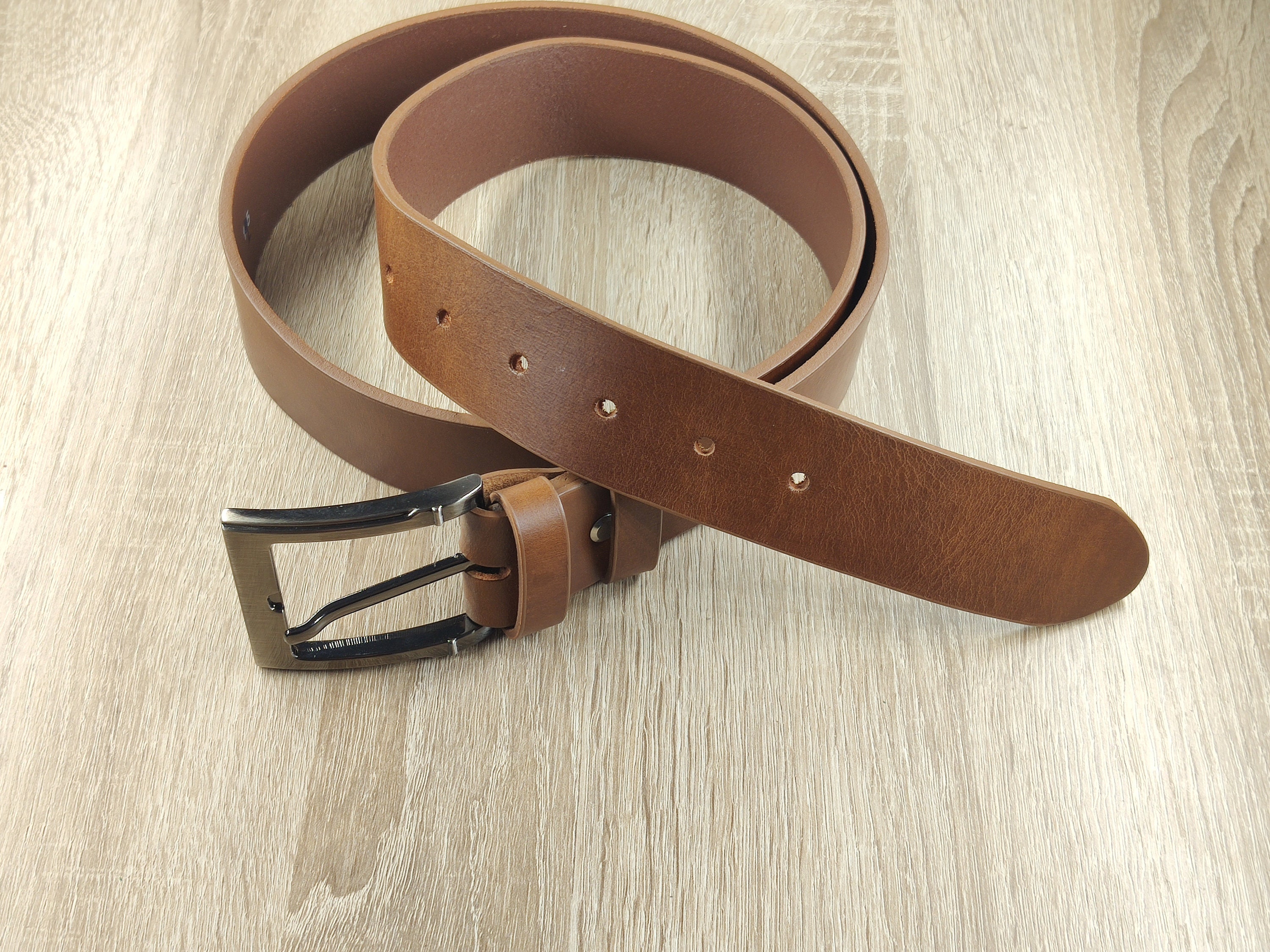 BROWN Leather BELT for Men , Handmade Greek Leather Belt, Gift for Him ...