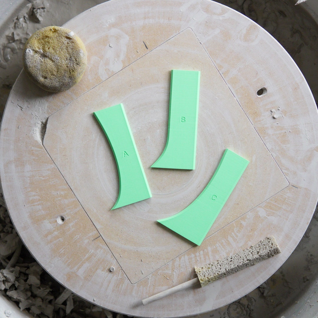 Pottery Rib Clay Tool Set Clay Shaping Ribs Pottery Wheel Throwing ...