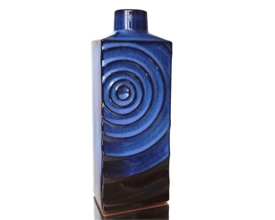 STEULER Cyclone Vase in Blue, Model 213/20 - Etsy