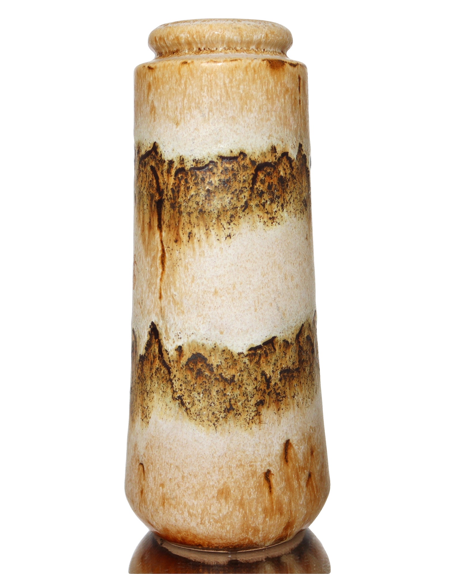 SCHEURICH Ceramic Vase in Brown Model 206-26 - Etsy