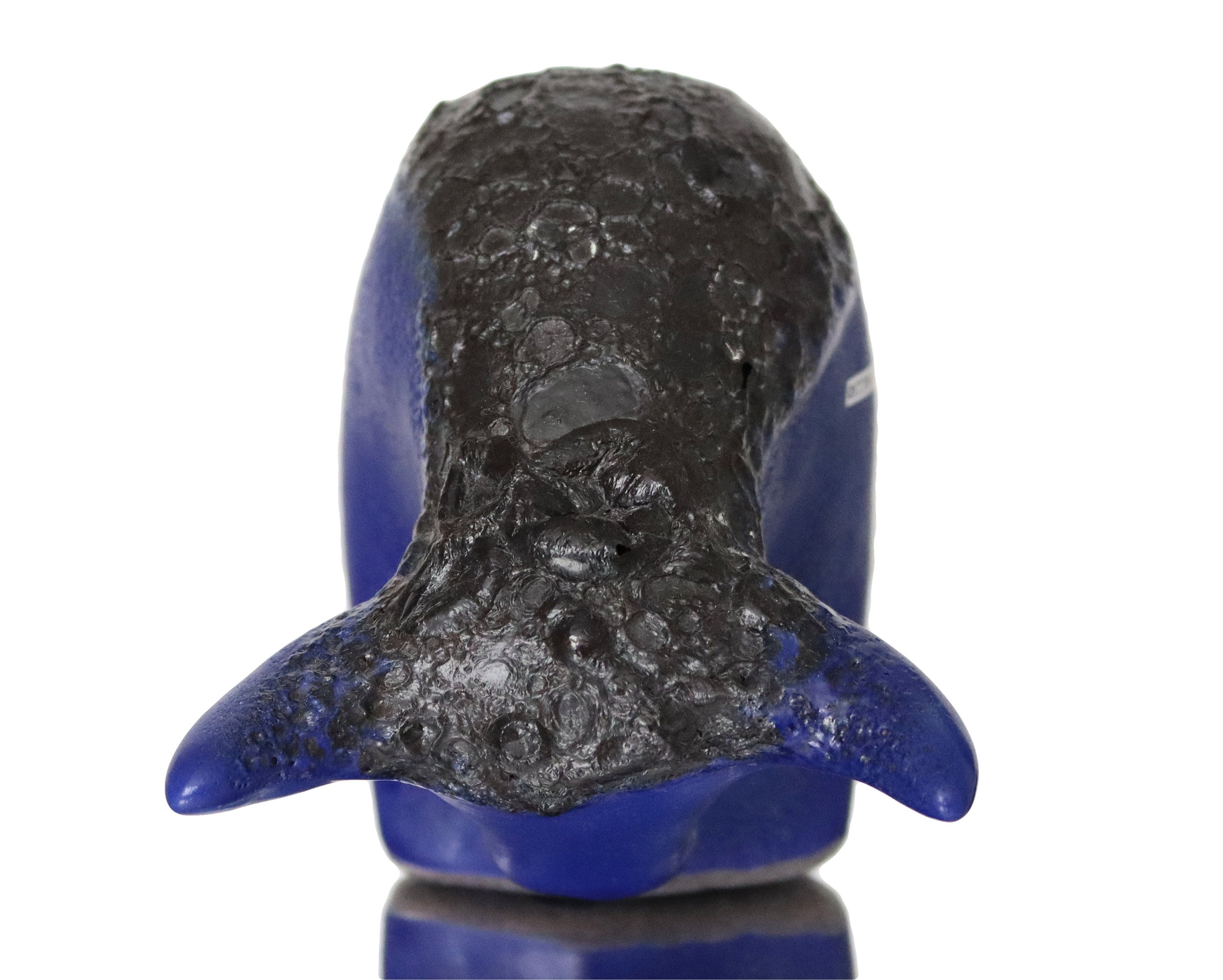 Ceramic Bull Figurine in Blue With Lava Glaze - OTTO KERAMIK - Etsy