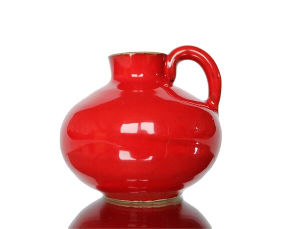 Miniature Ceramic Vase in Red | Etsy