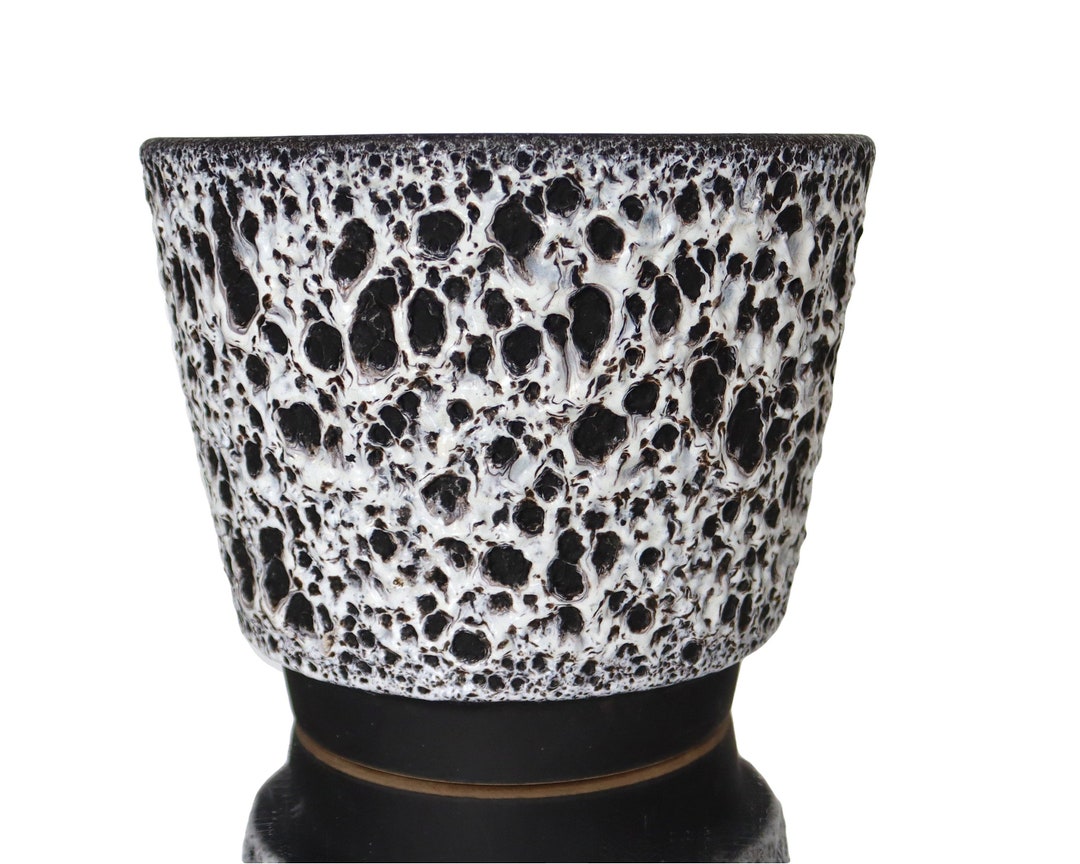 XL Large Ceramic Planter With Drippy Fat Lava Decor - JOPEKO - Etsy