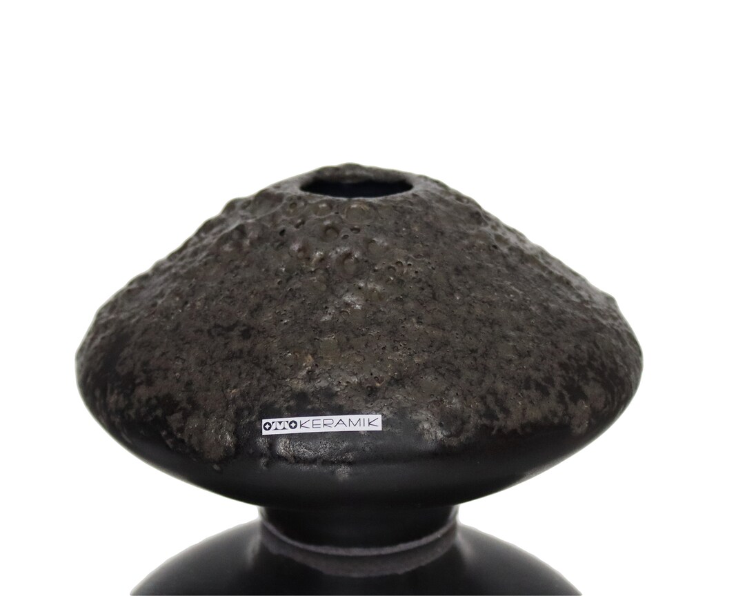 Exclusive Otto Vase in Matte Black With Crusty Lava Glaze - OTTO ...