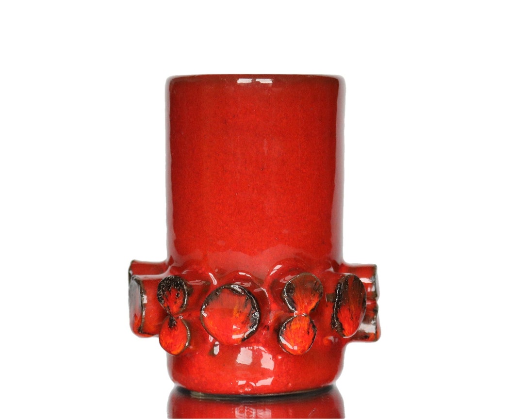 CERAMANO Ceralux Vase in Red, Form 101, Design by Hans Welling - Etsy