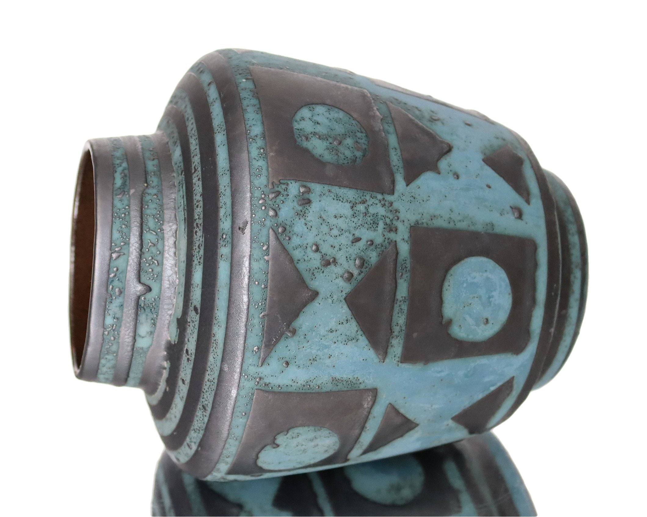 CARSTENS Ceramic Vase in Turquoise, Model 1236-23 - Etsy
