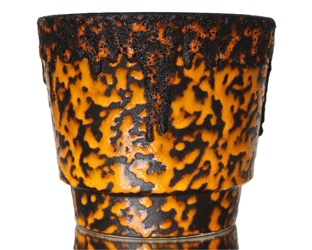 XL Large Ceramic Planter With Drippy Fat Lava Decor - FOHR - Etsy