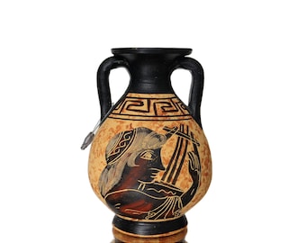Museum Replica Ancient Greek Ceramic Vase, Hand Painted Faux Artifact ...