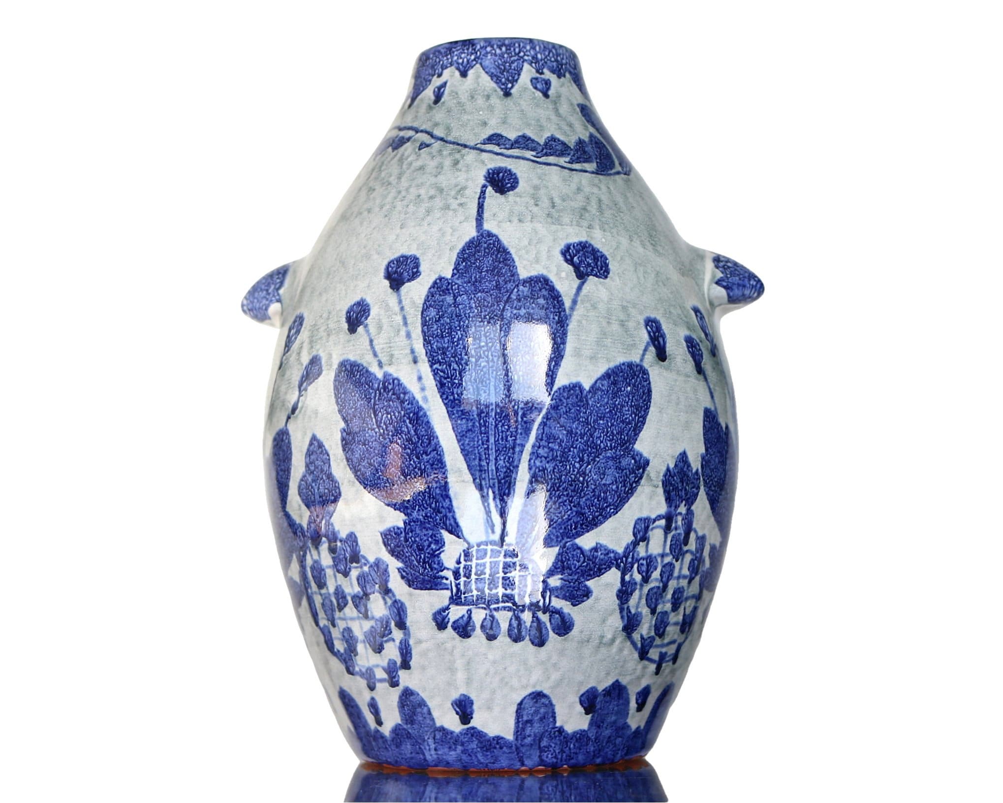 MAREI Ceramic Vase Penguin Model 4101 in White and Blue | Etsy