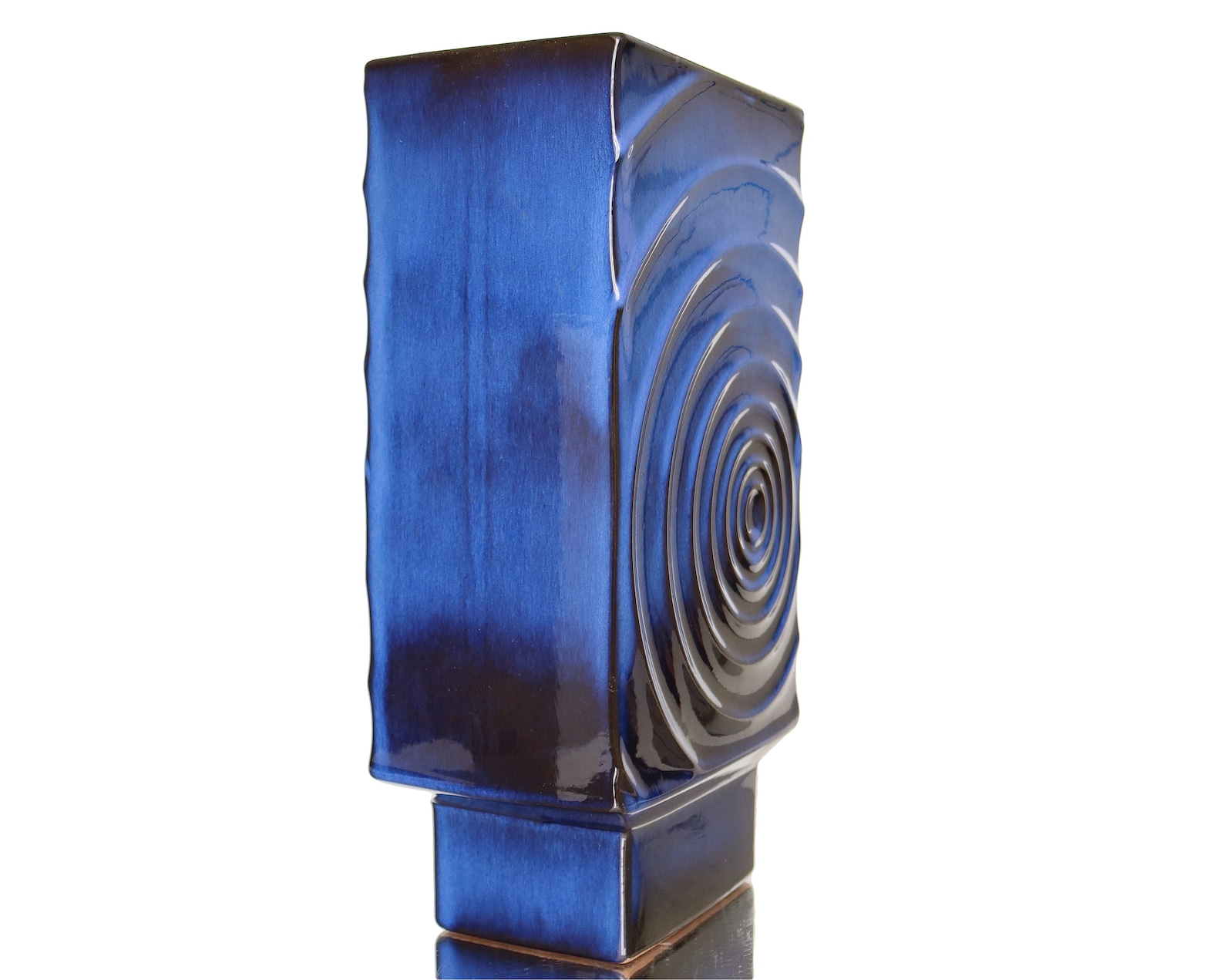 Large STEULER Cyclone Vase in Blue Model 195/30 - Etsy