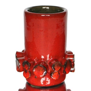 CERAMANO Ceralux Vase in Red, Form 101, Design by Hans Welling - Etsy