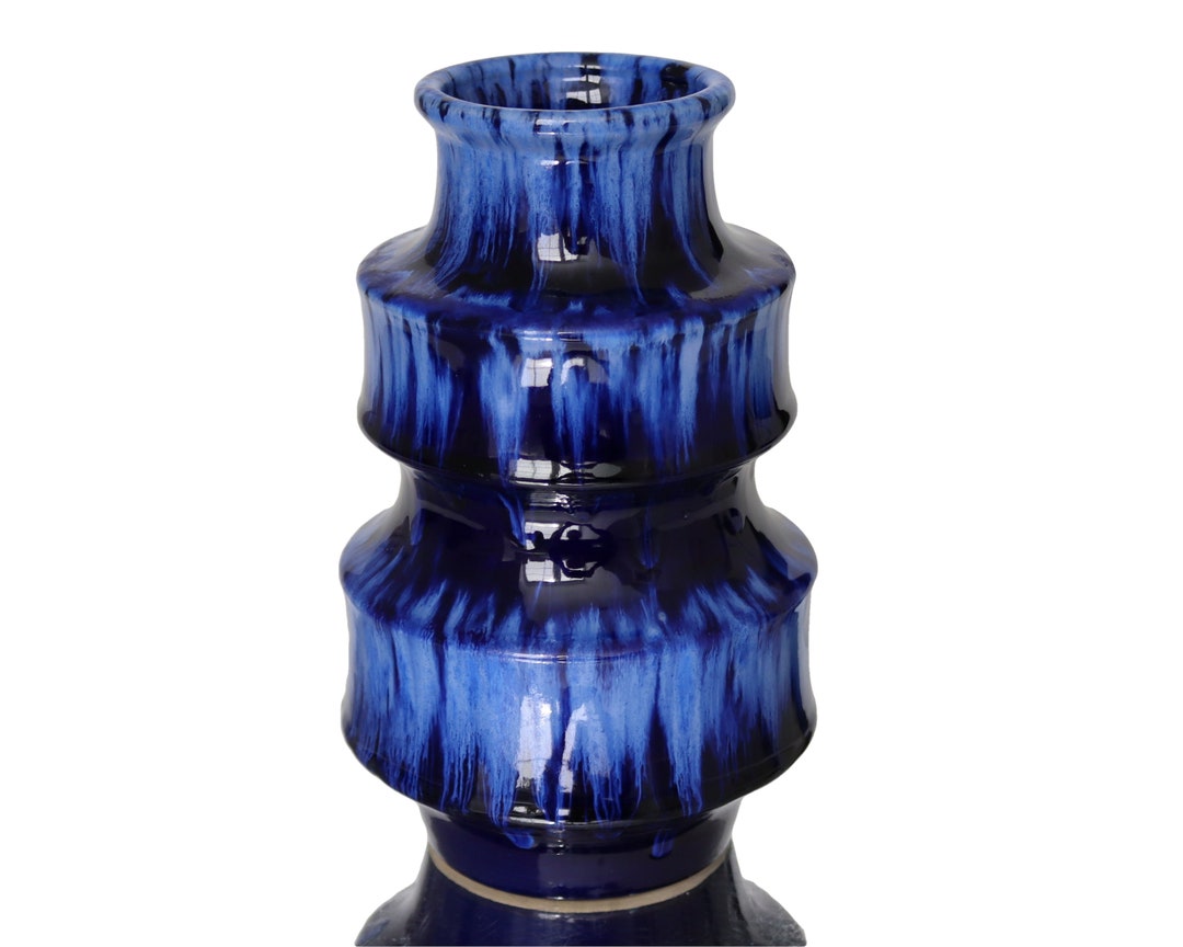 SCHEURICH Pagoda Vase in Blue, Model 267-20 - Etsy