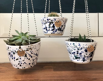 Ceramic hanging planter | Etsy