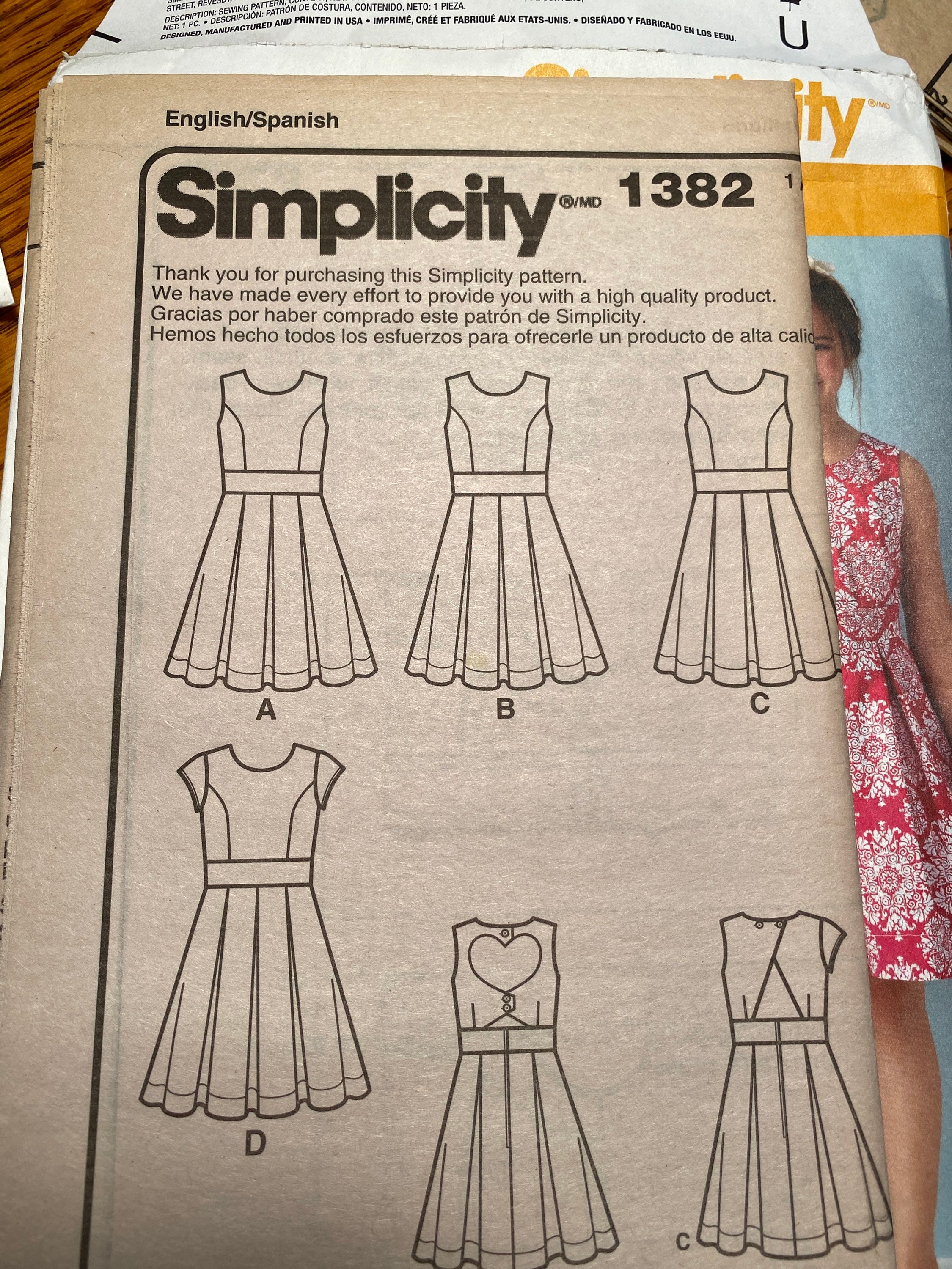 Simplicity 1382 Size 8-16 - Etsy