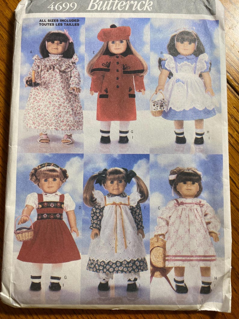 Butterick 4699 Doll Clothes Pattern - Etsy