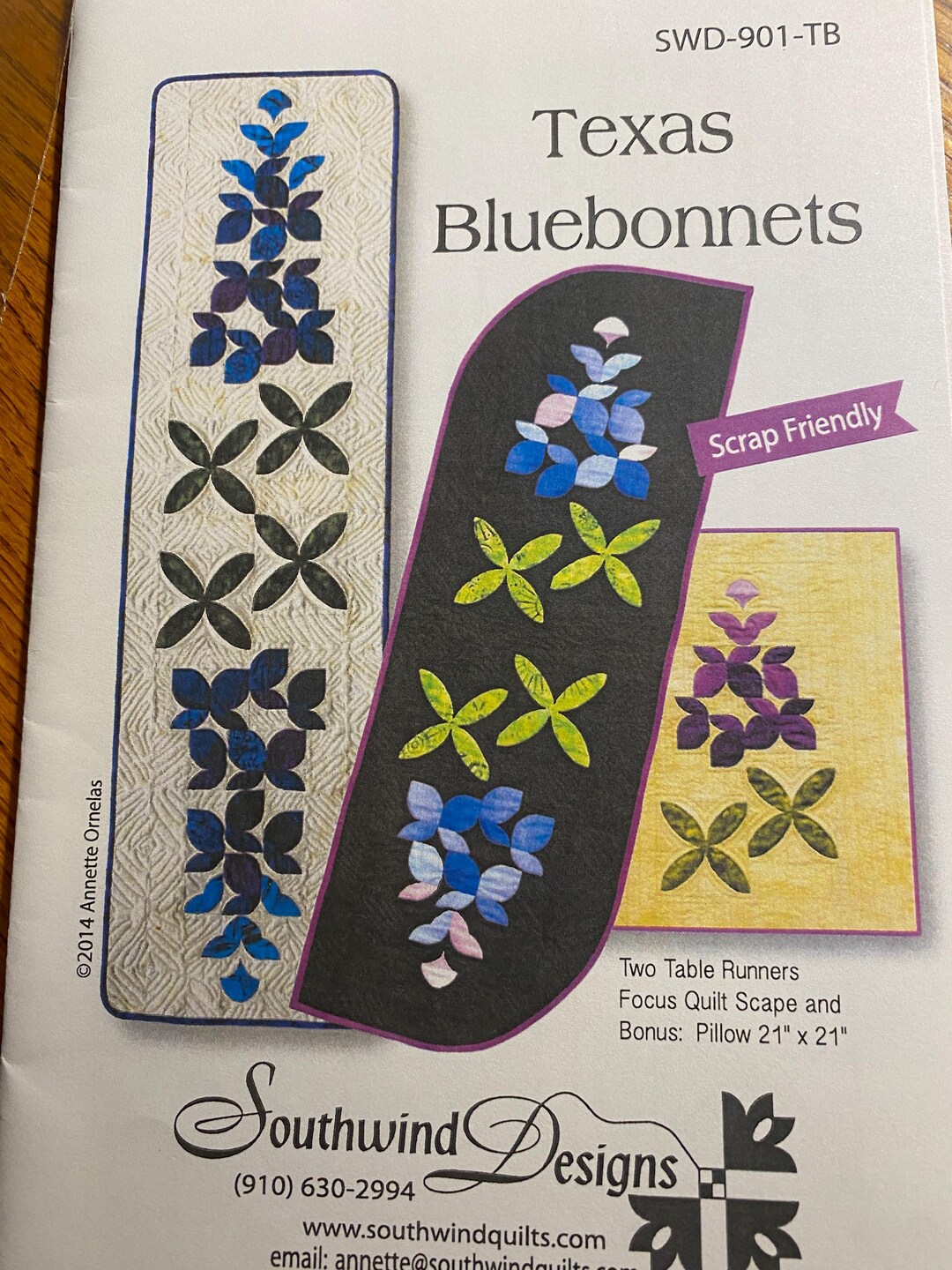Texas Bluebonnet Table Runner Patterns - Etsy