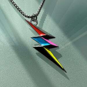 Lightning Bolt Necklace Power Rangers - Etsy