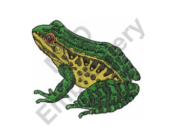 Frog embroidery | Etsy