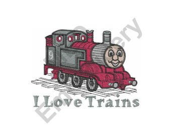 Thomas the train embroidery design | Etsy