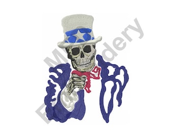 Uncle sam skeleton | Etsy