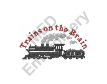 Railroad embroidery | Etsy