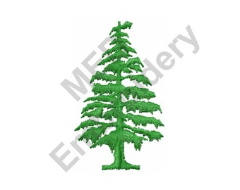 Evergreen Tree Machine Embroidery Design