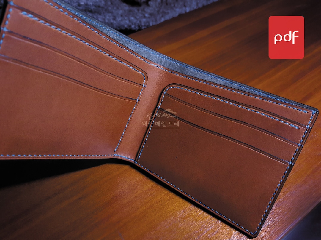 Leather PDF Pattern A4 / Leather Bifold Wallet / Download / DIY ...
