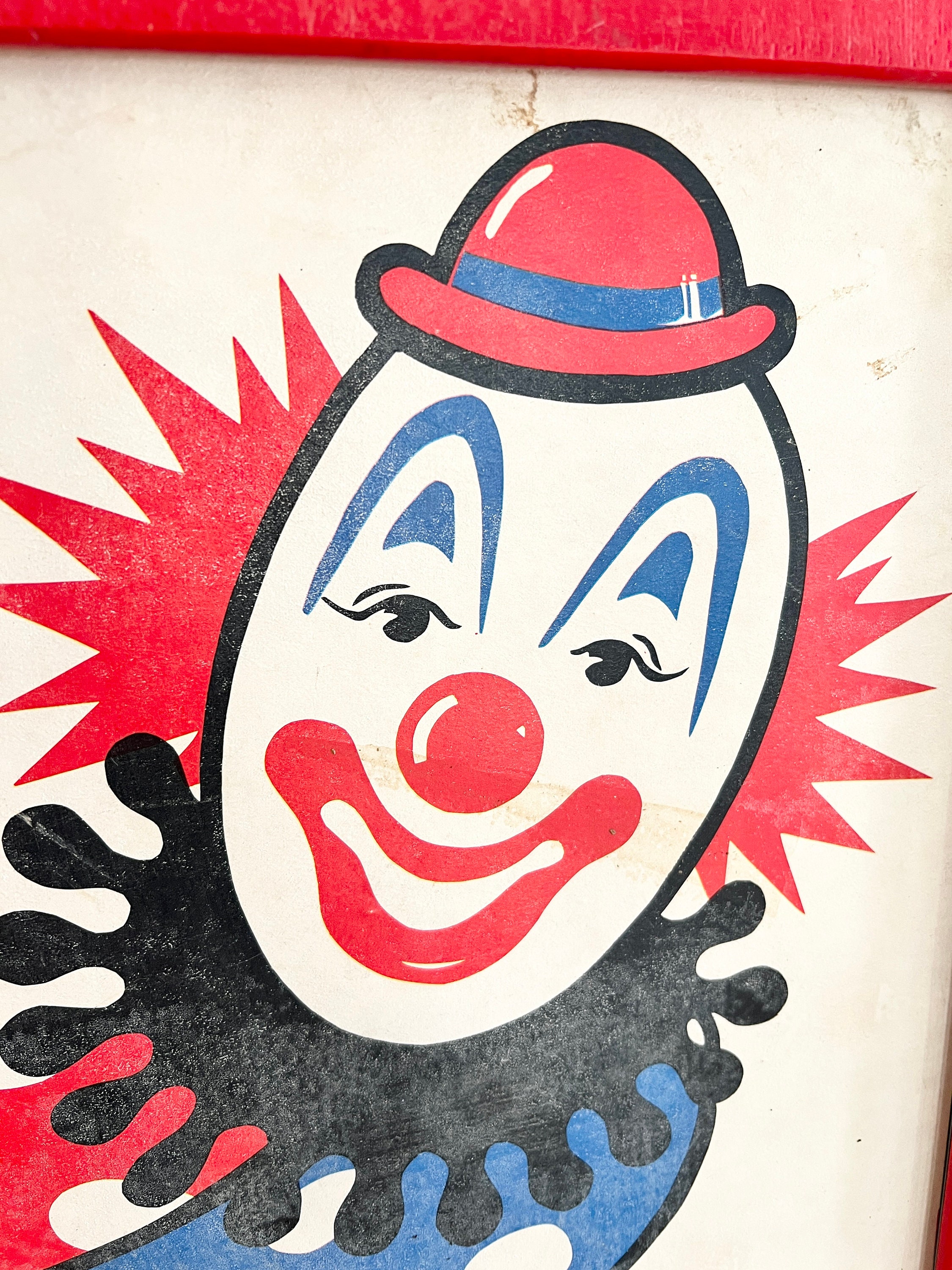 Vintage Clown Bean Bag Toss Carnival Game - American Visual Aids ...