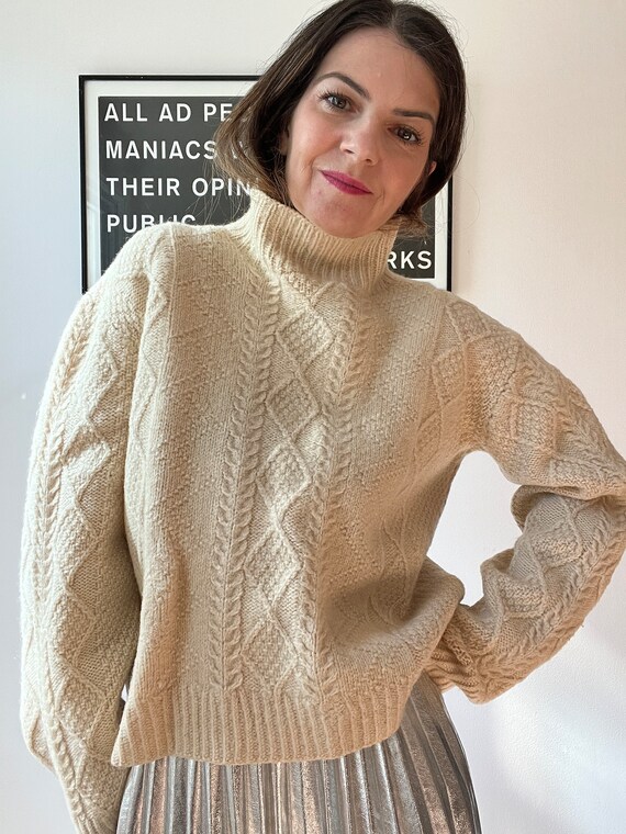 vintage irish cable knit - Gem