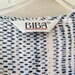 Vintage Indian Cotton Batik Print Dress Size Med, Biba Blue Caftan ...