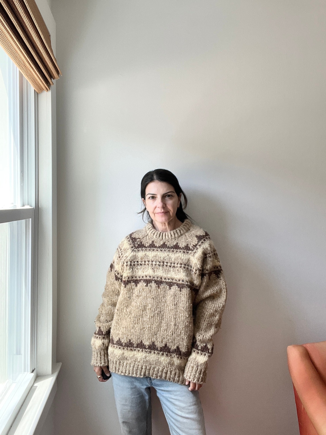 Vintage Irish Knit Sweater 90s Pure New Wool Made in County Mayo ...