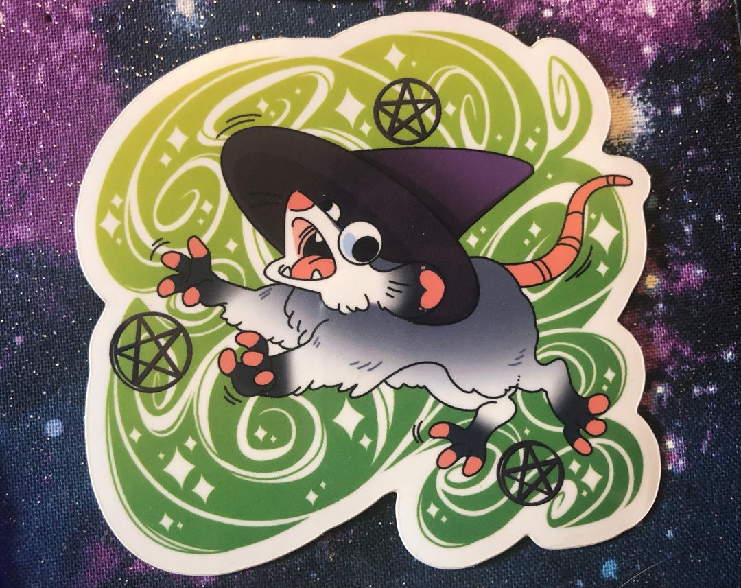 Furry: Occult Opossum Sticker - Etsy