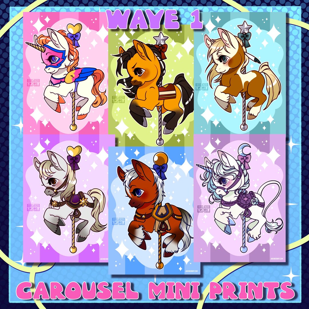 Furry: Nostalgia Horse Carousel Prints - Etsy
