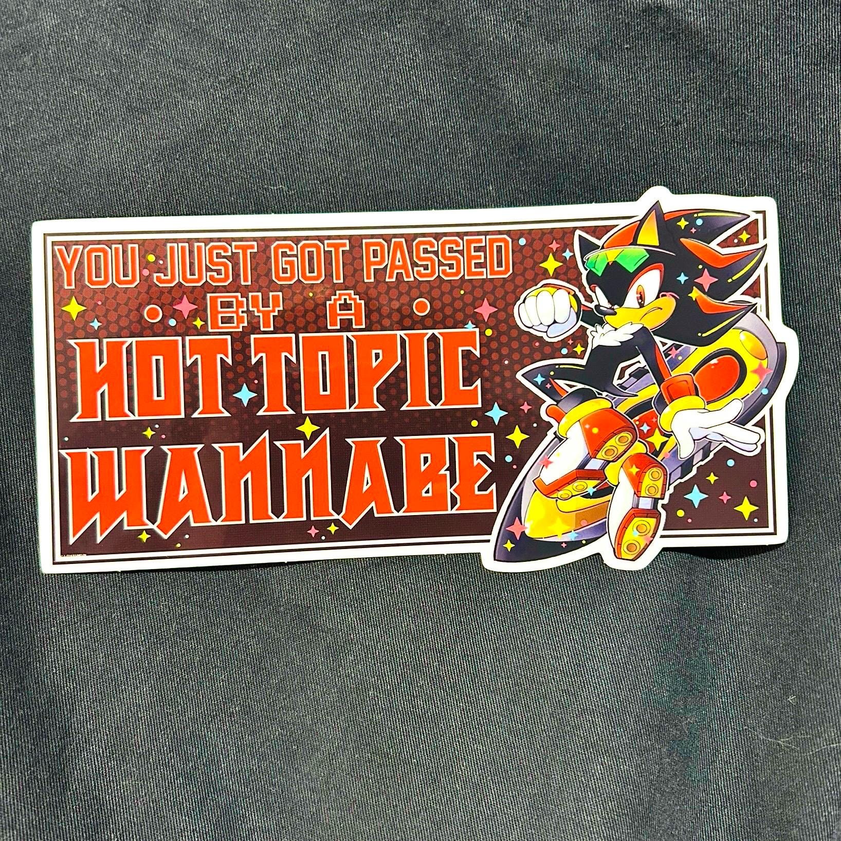Games: Sonic S.O.B. and Shadow Wannabe Bumper Stickers - Etsy