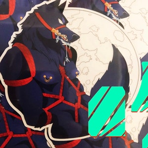 NSFW: Werewolf Bondage Glow-in-the-dark Sticker - Etsy