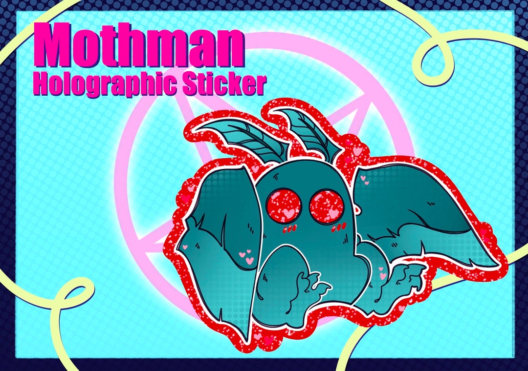Chibi Cryptids: Mothman Sticker - Etsy