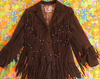 Beaded fringe jacket | Etsy